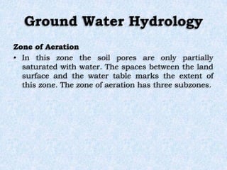 Zone Of Aeration Definition