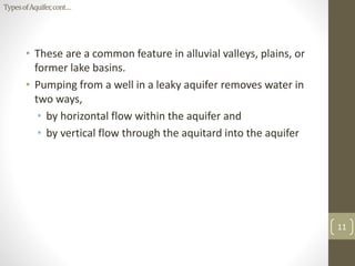 Groundwater hydrology | PPTX