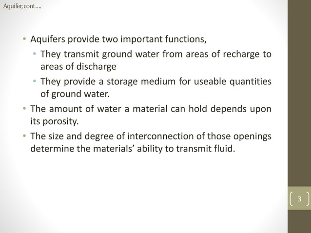 Groundwater hydrology | PPTX | Geology | Science