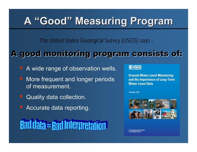 Groundwater Level Measurment Overview | PDF