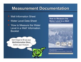 Groundwater Level Measurment Overview | PDF