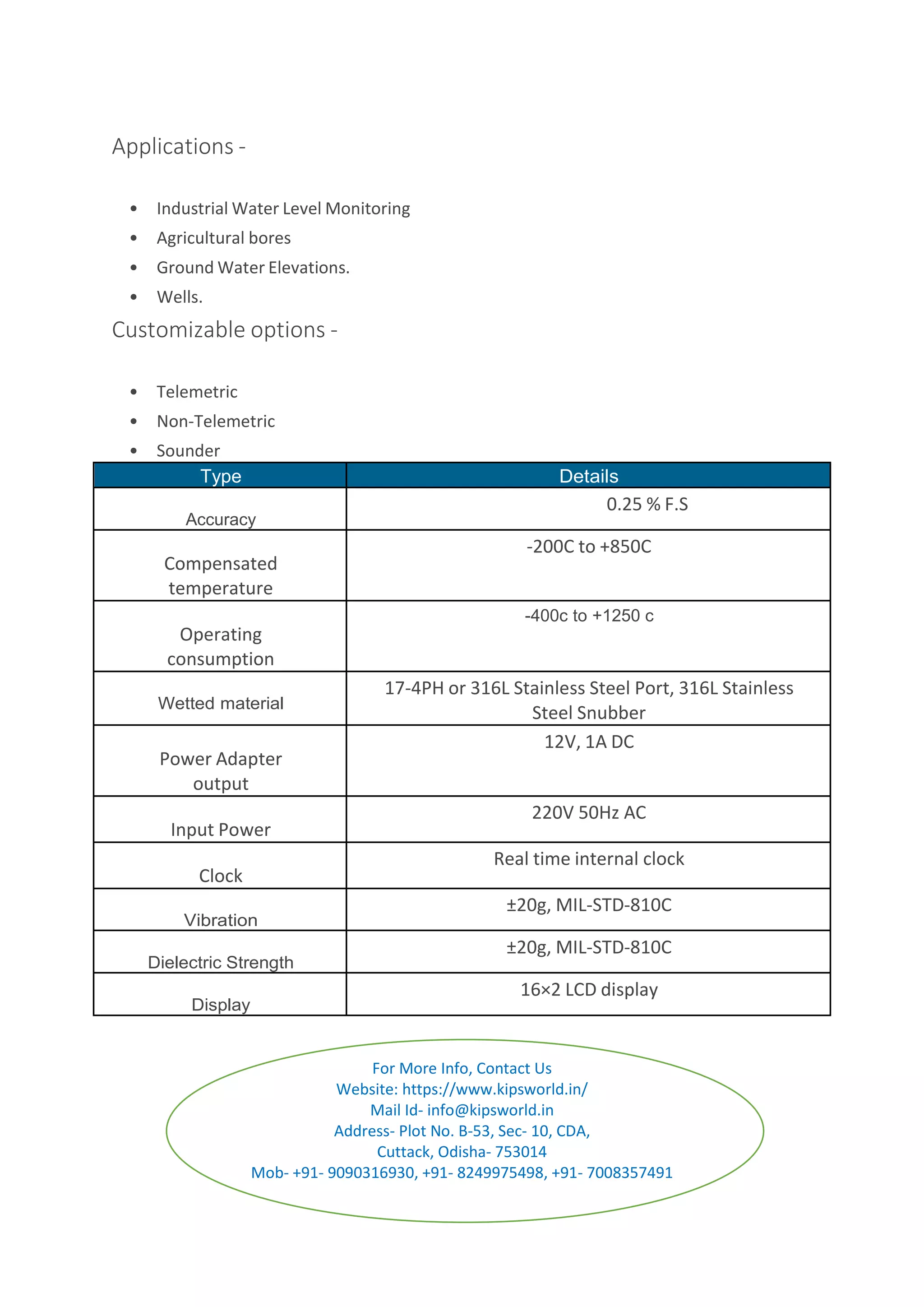 Ground water level recorder | PDF