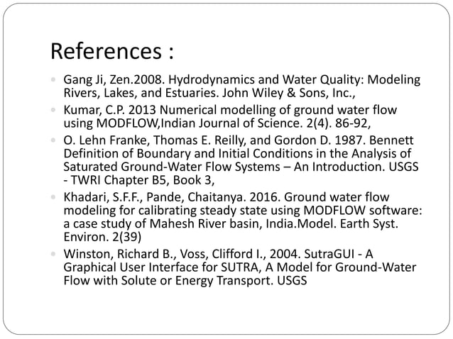 Groundwater modelling (an Introduction) | PDF