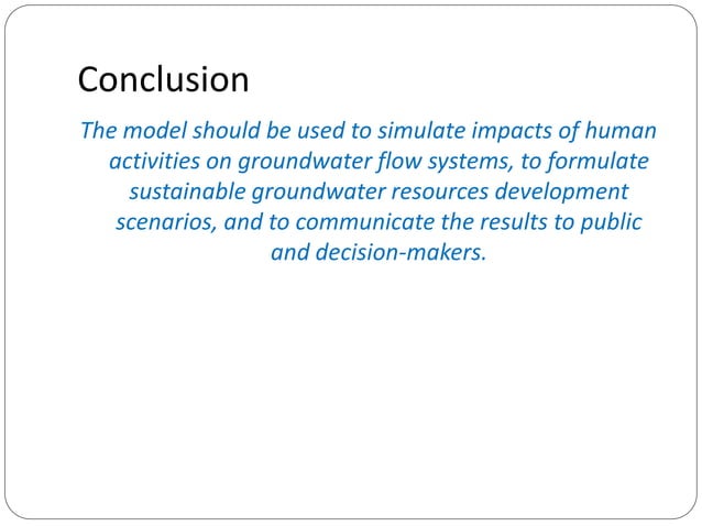 Groundwater modelling (an Introduction) | PDF