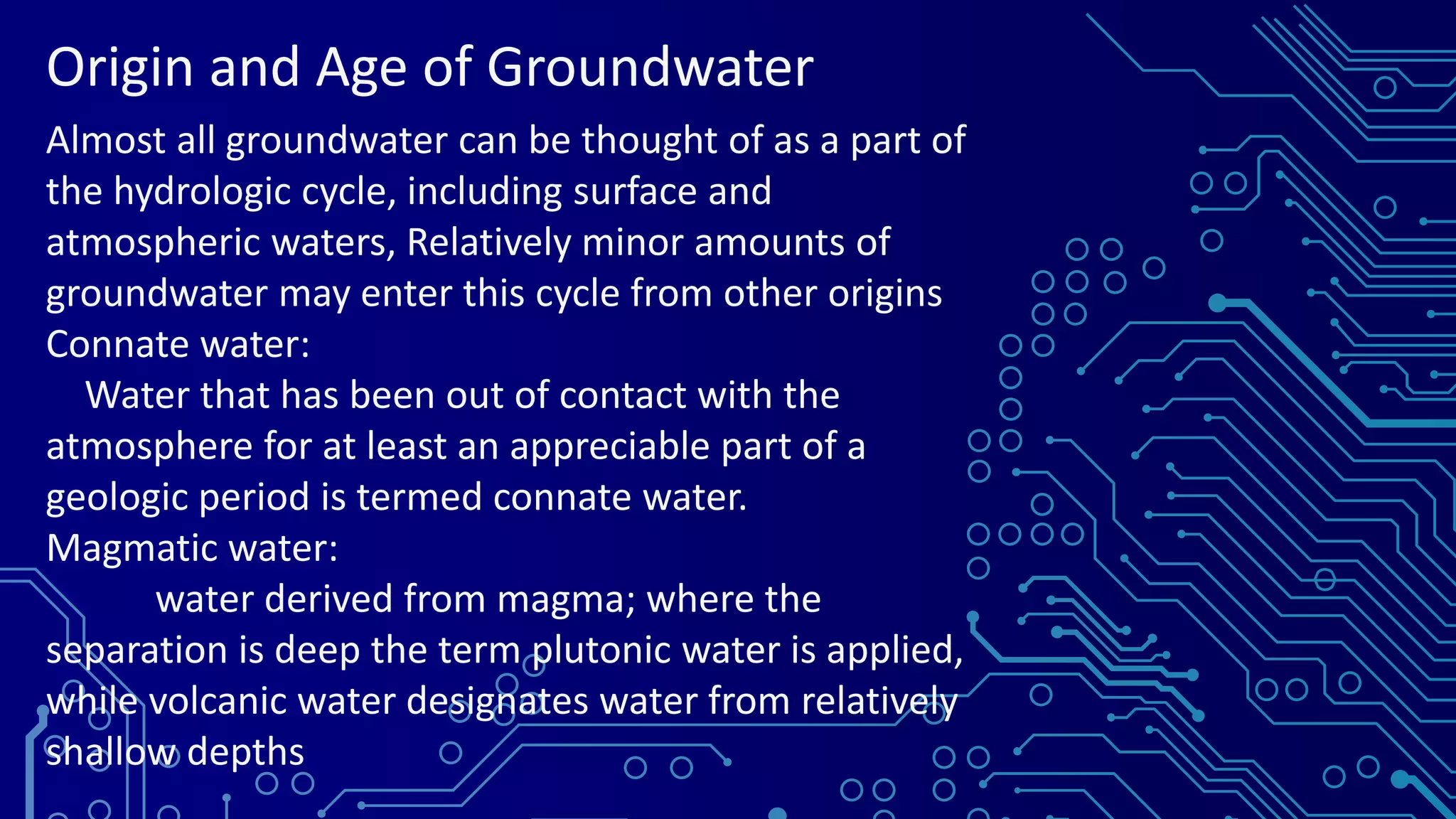 Groundwater occurrence Vertical distribution of groundwater | PPTX
