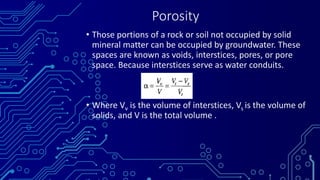 Groundwater occurrence Vertical distribution of groundwater | PPTX
