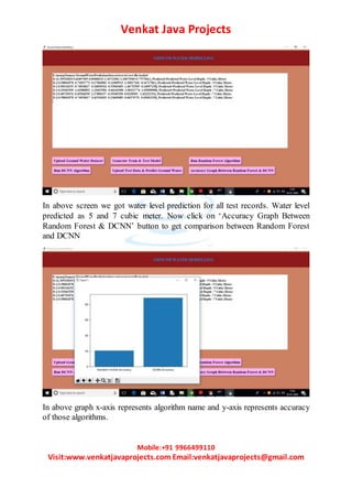 Ground water prediction screenshots | DOCX