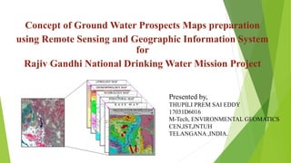 Ground water prospects map | PPTX