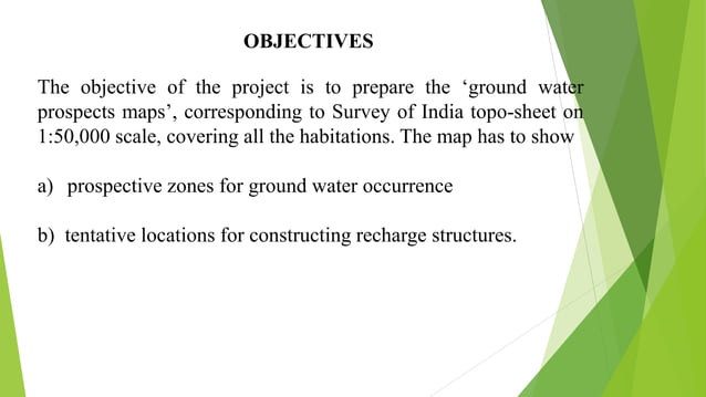 Ground water prospects map | PPTX | Developmental Sites | Real Estate