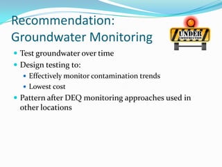 Groundwater protection recommendations | PPTX