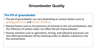groundwater Quality and Pollution | PDF