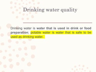 Groundwater Quality.ppt ground water quality and tts effects on ...
