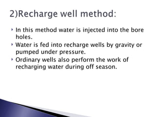 Ground water recharge & water logging by Nikhil Pakwanne | PPT