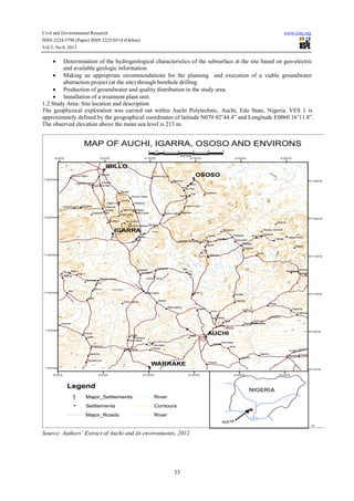 Groundwater research and development potential in auchi polytechnic ...