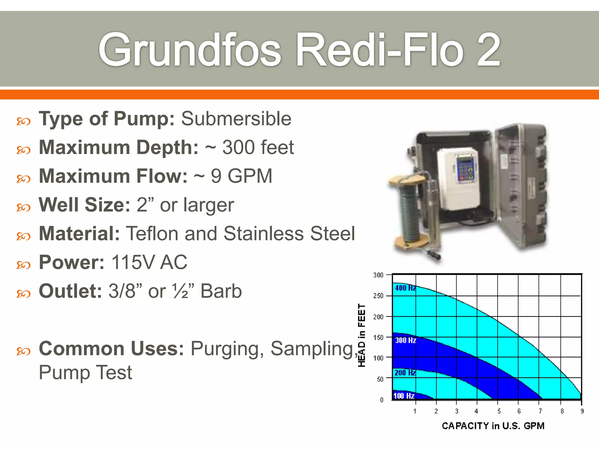Groundwater sampling pumps | PPTX