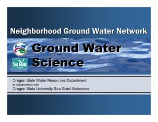 Groundwater Science Overview | PDF