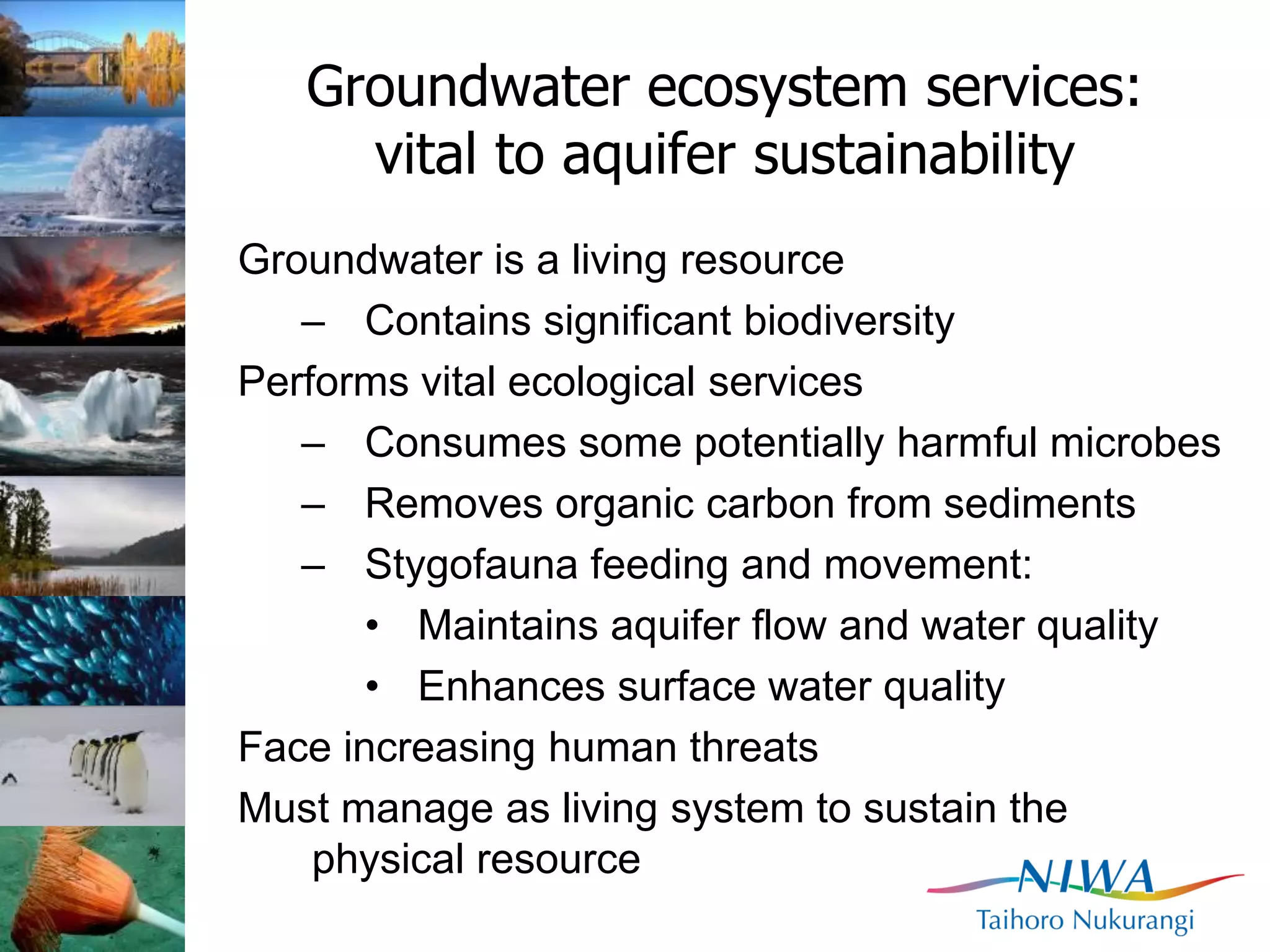 Groundwater: a living resource - Graham Fenwick | PDF