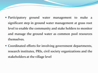 Groundwater management strategy by Dr S K Jain, CGWB | PPTX