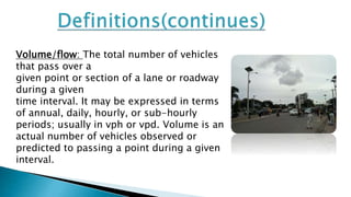 Traffic Volume Study | PPTX
