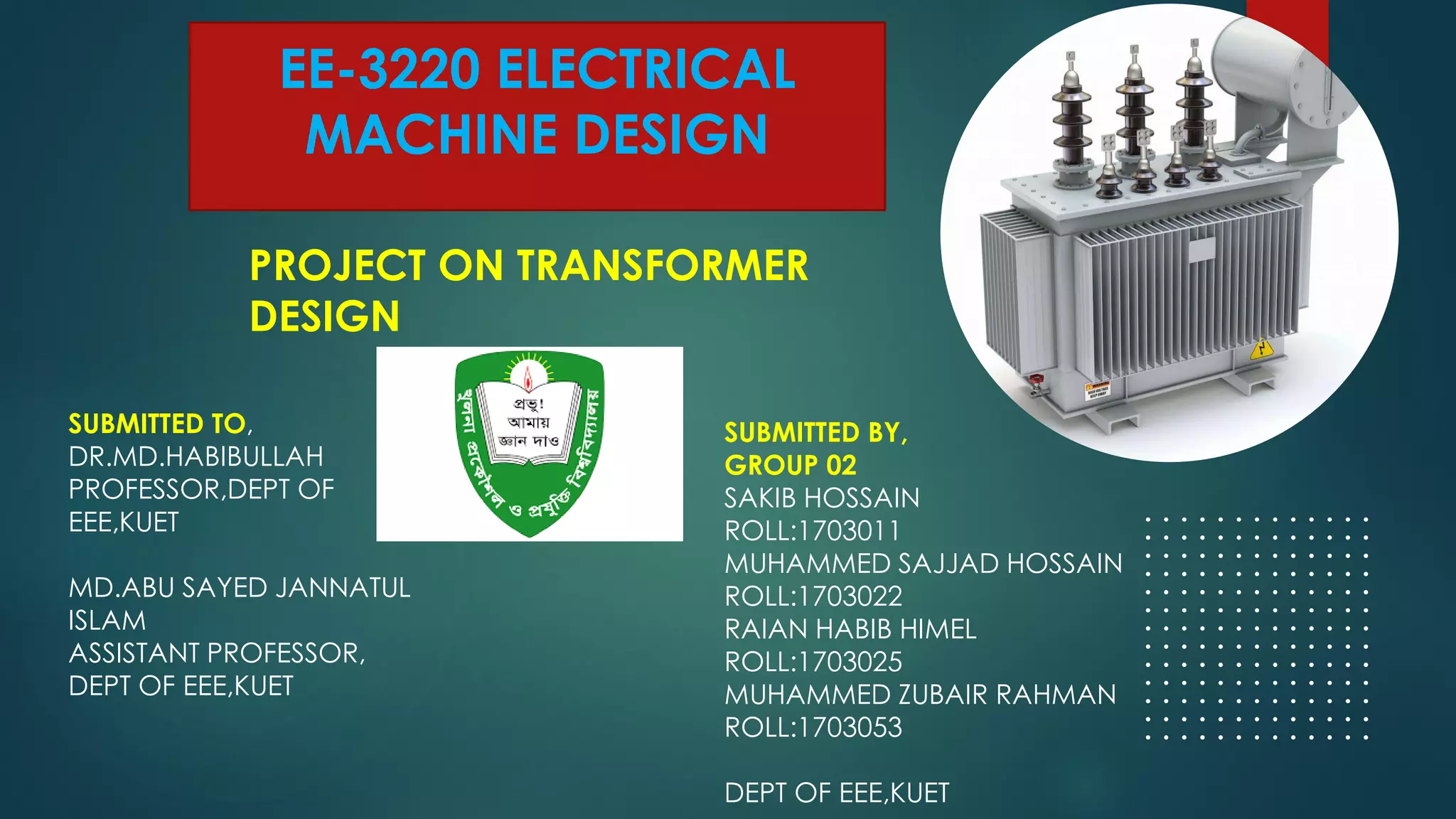Project On Transformer(Distribution) Design | PDF