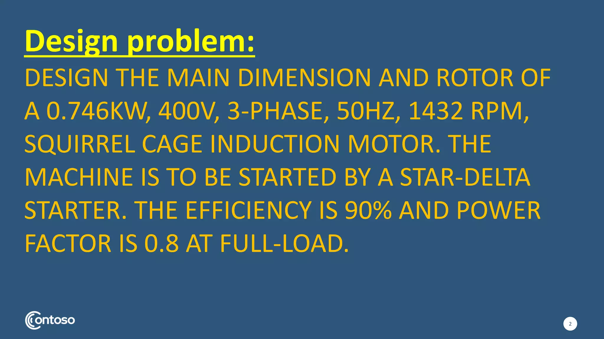 Three Phase Induction Motor Design (Electrical Machine Design) | PDF