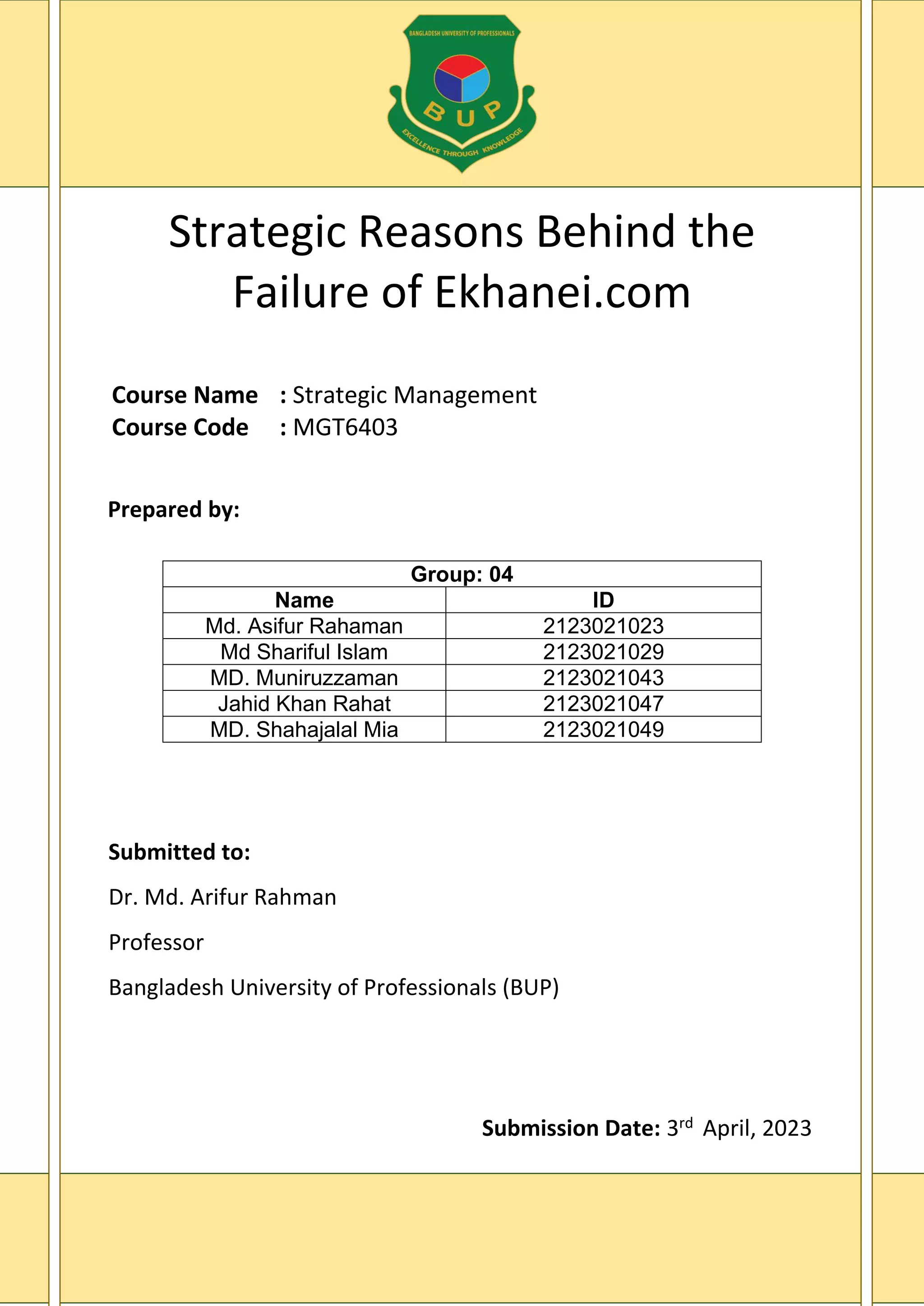 Strategic Reasons Behind the Failure of Ekhanei.com | Business ...