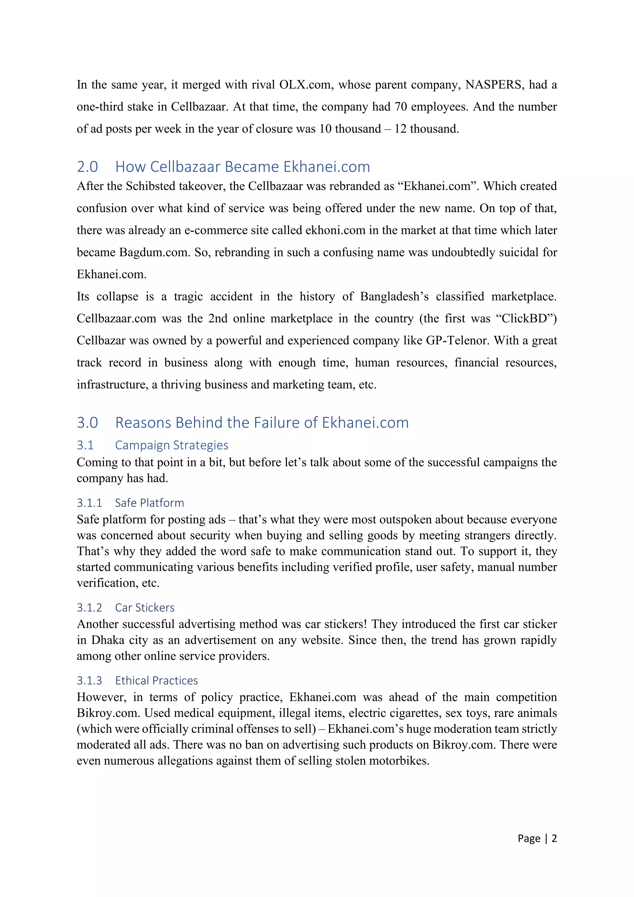 Strategic Reasons Behind the Failure of Ekhanei.com | Business ...