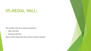 Axilla of human body | PPTX