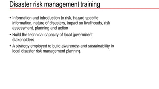 Group 04 chapter seven (bringing disaster risk management to the local ...