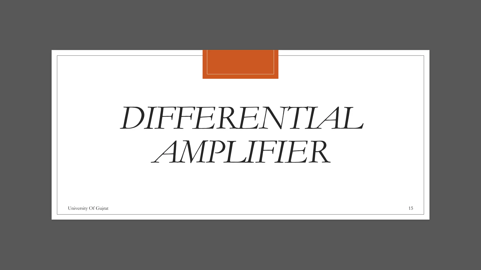 Operational Amplifier, Differential Amplifier, Summing Amplifier | PPT Operational Amplifier, Differential Amplifier, Summing Amplifier | PPT