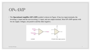 Operational Amplifier, Differential Amplifier, Summing Amplifier | PPTX