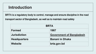 Competitive Priorities of Bangladesh Road Transport Authority (BRTA) | PPTX
