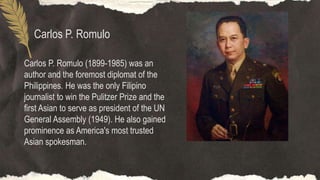 CArlos P. Romulo | PPT