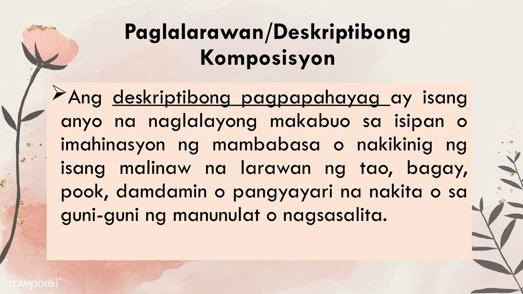 Deskriptibong-Komposisyon Kahulugan.pptx