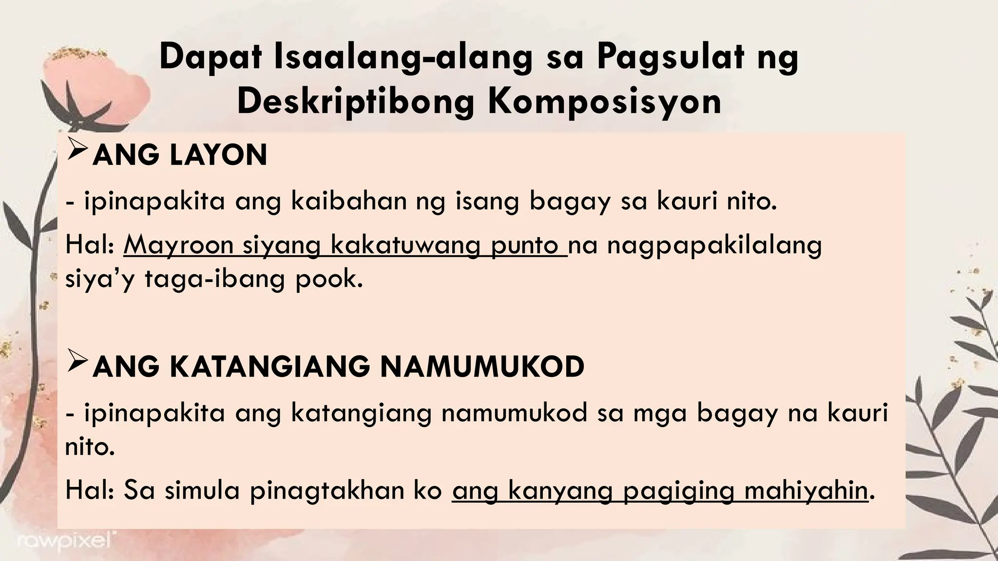 Deskriptibong-Komposisyon Kahulugan.pptx