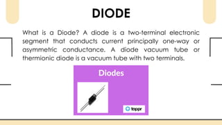 What is diode and its different function | PDF