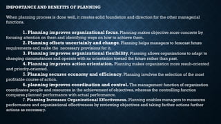 Group-1-fundamentals of planning in orga | PPTX