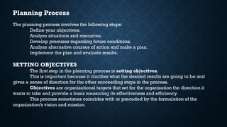 Group-1-fundamentals of planning in orga | PPTX