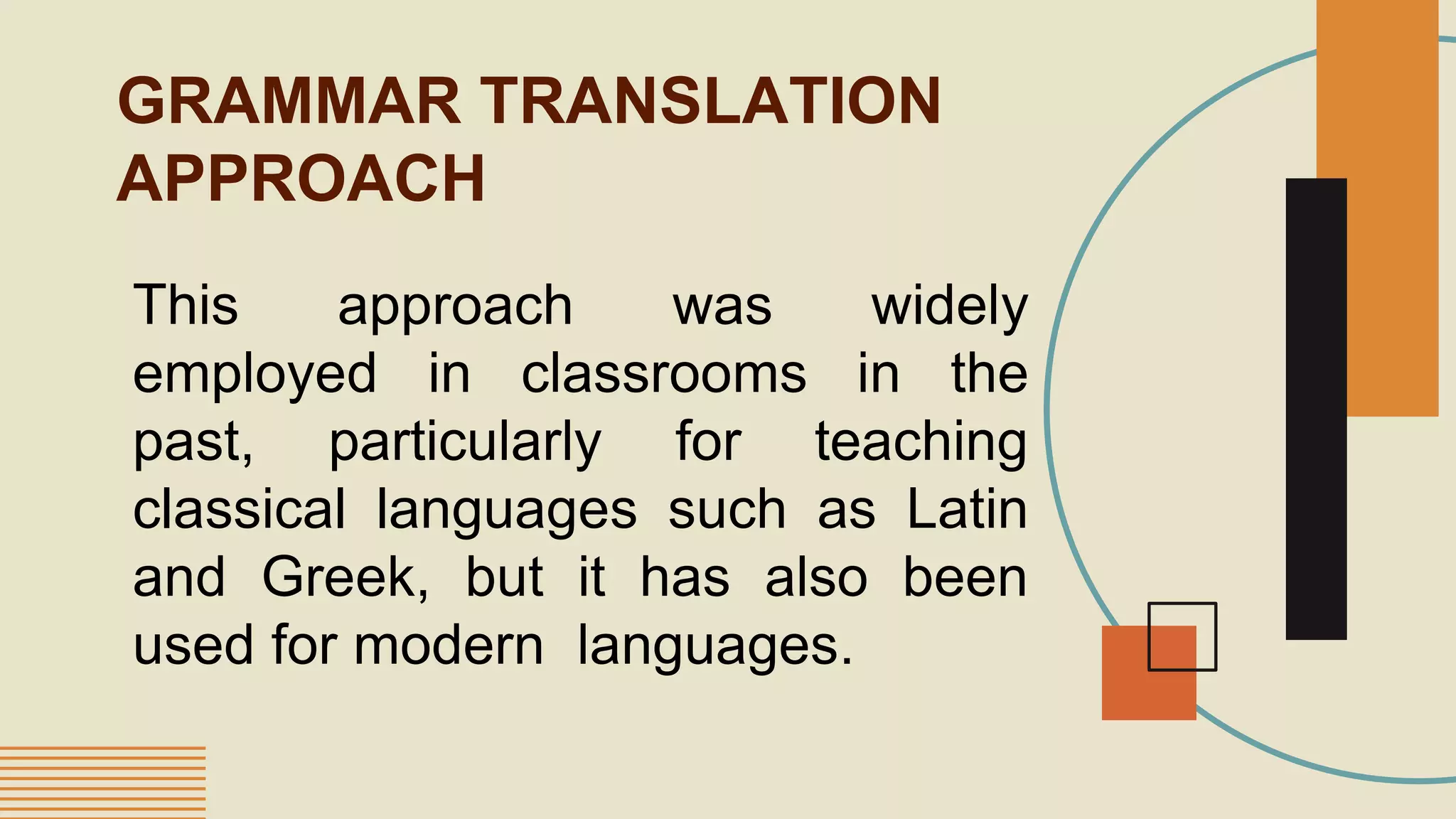 Grammar Translation Approach | PPTX