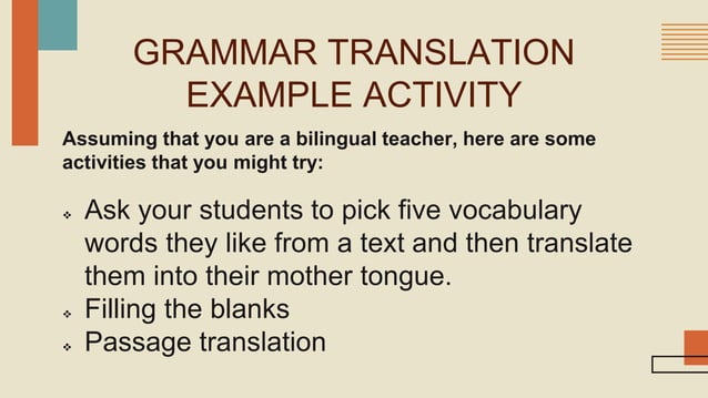 Grammar Translation Approach | PPTX