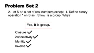 GROUP 1 Presentation of problem set in algebra | PPTX