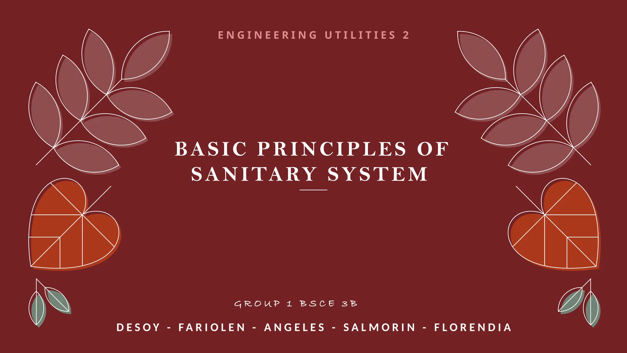 Basic principles of sanitary system doc. | PPTX