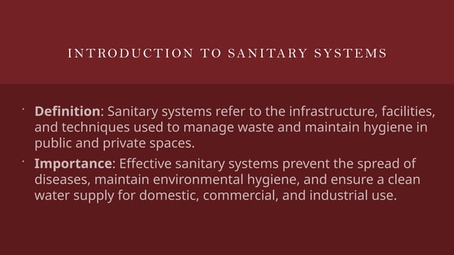 Basic principles of sanitary system doc. | PPTX | Water Services | Home ...