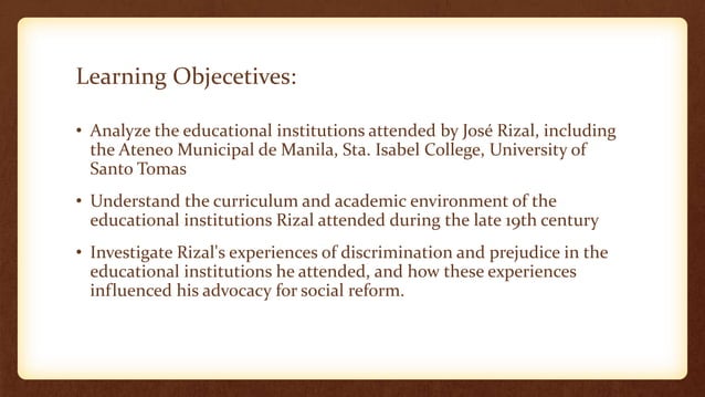 GROUP-1-Rizals-Higher-Educ.. topics epptx | PPT