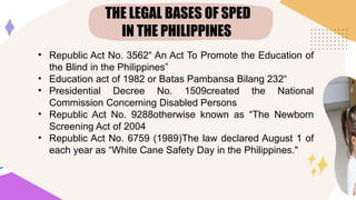 SPECIAL EDUCATION IN THE PHILIPPINES.... | PPTX