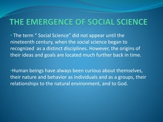 GROUP-1-THE-EMERGENCE-OF-SOCIAL-SCIENCE.pptx | Religion & Spirituality