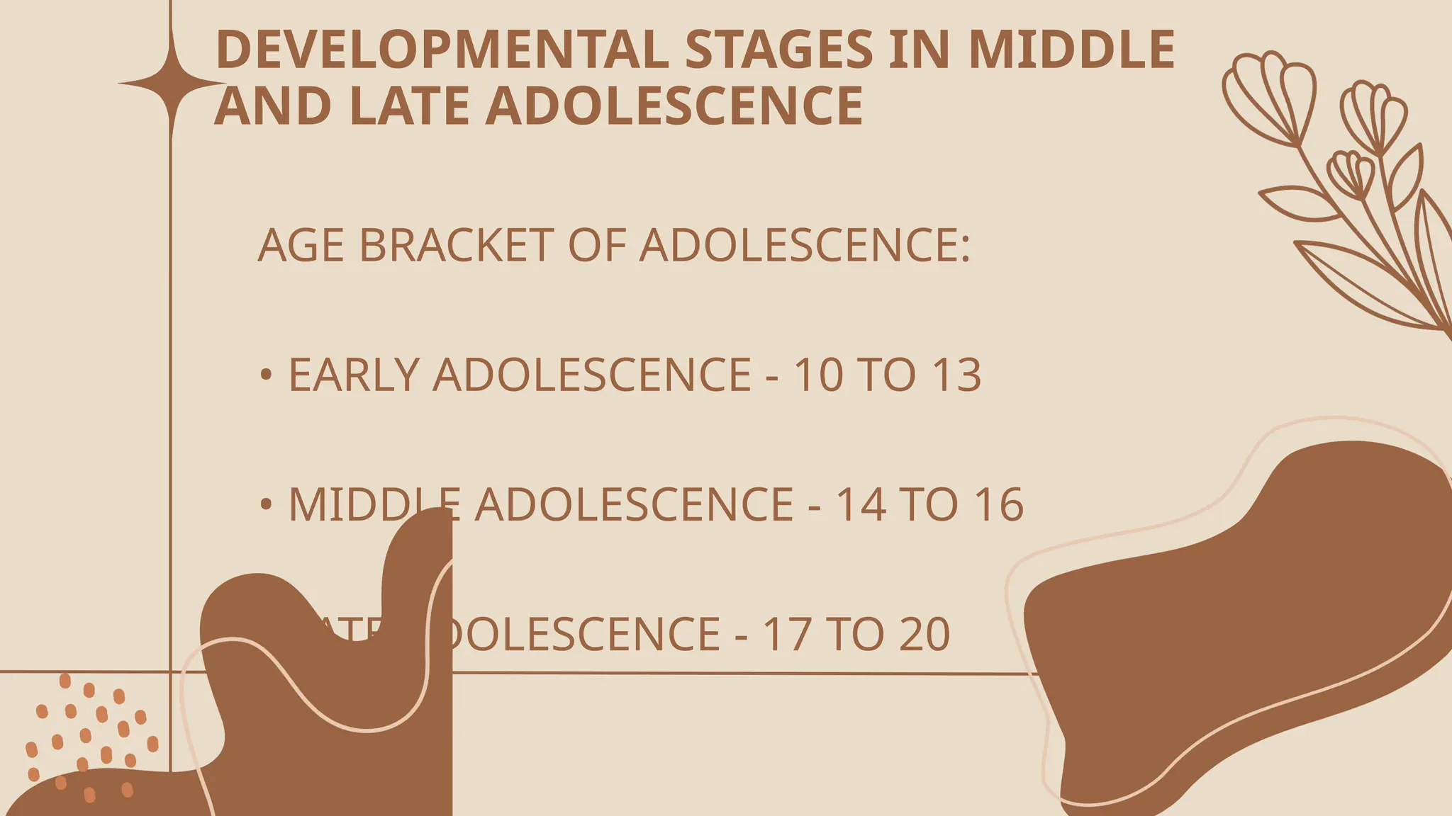 developmental stages in middle and late adolescence | PPTX