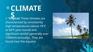 Ocean's landforms, Climates, Aquatic and Terrestrial biomes | PPTX