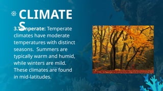 Ocean's landforms, Climates, Aquatic and Terrestrial biomes | PPTX