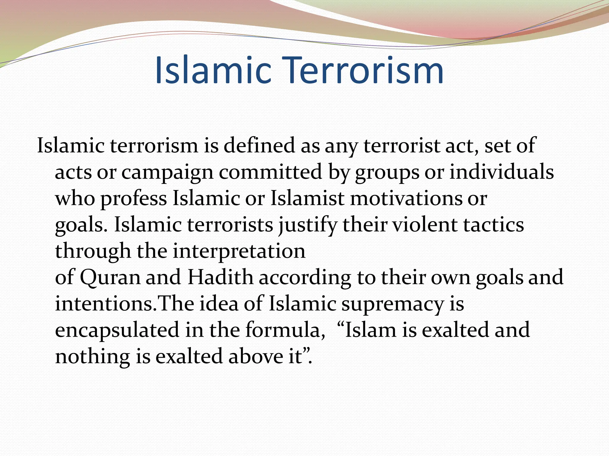 Terrorism and counter terrorism strategy | PPTX